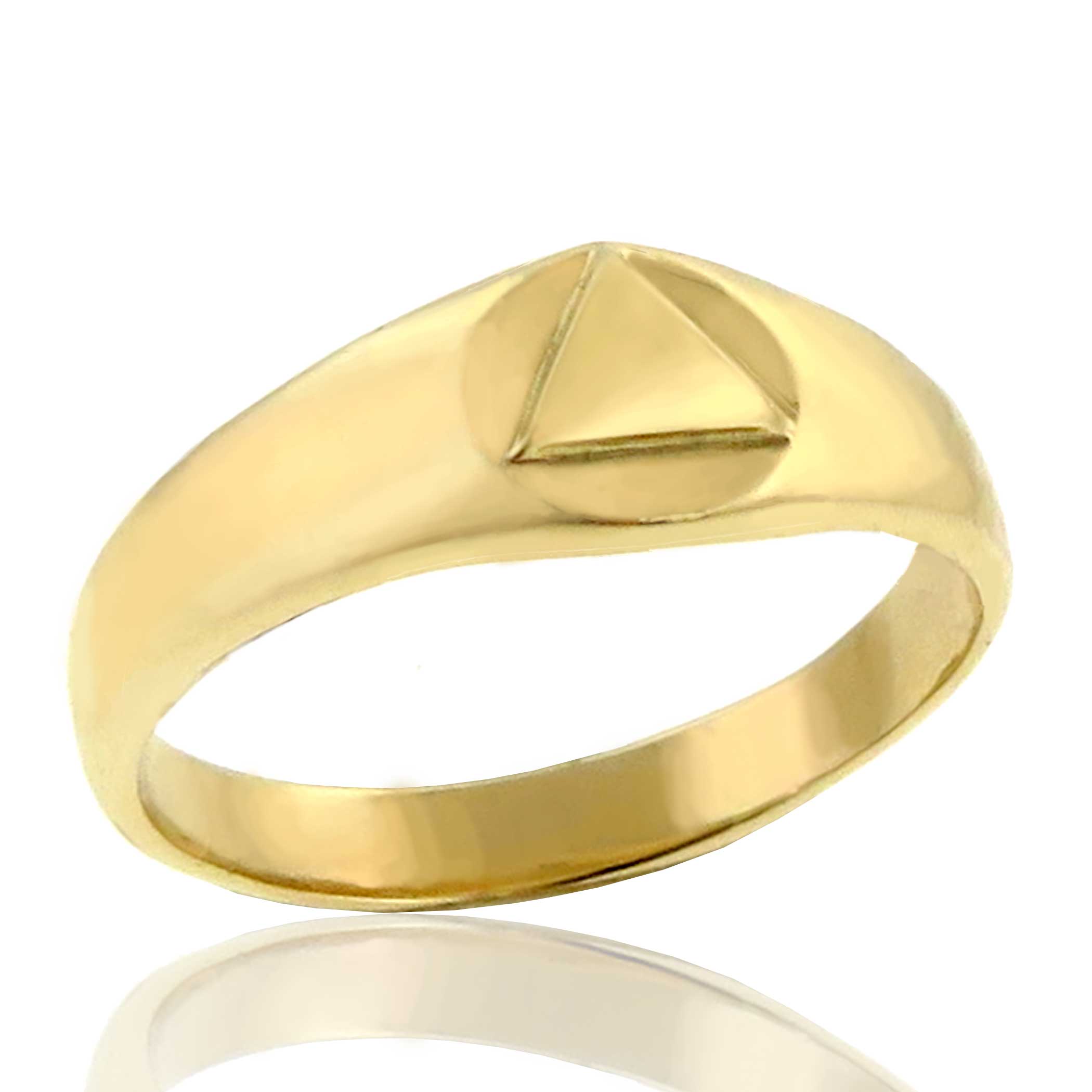 Petite Gold AA Ring with Unity Symbol [R1 AA GOLD] - $251.71USD : 12 ...